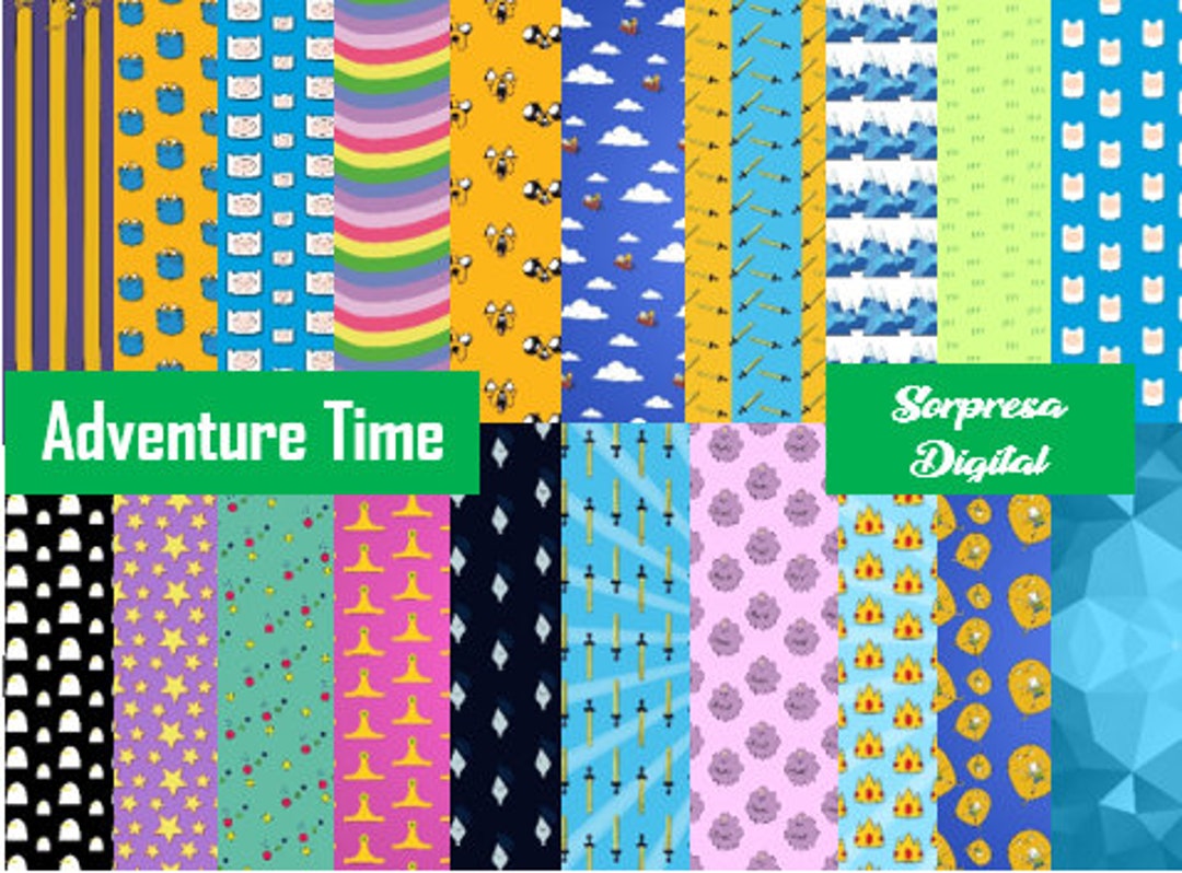 Adventure Time Digital Paper - Etsy