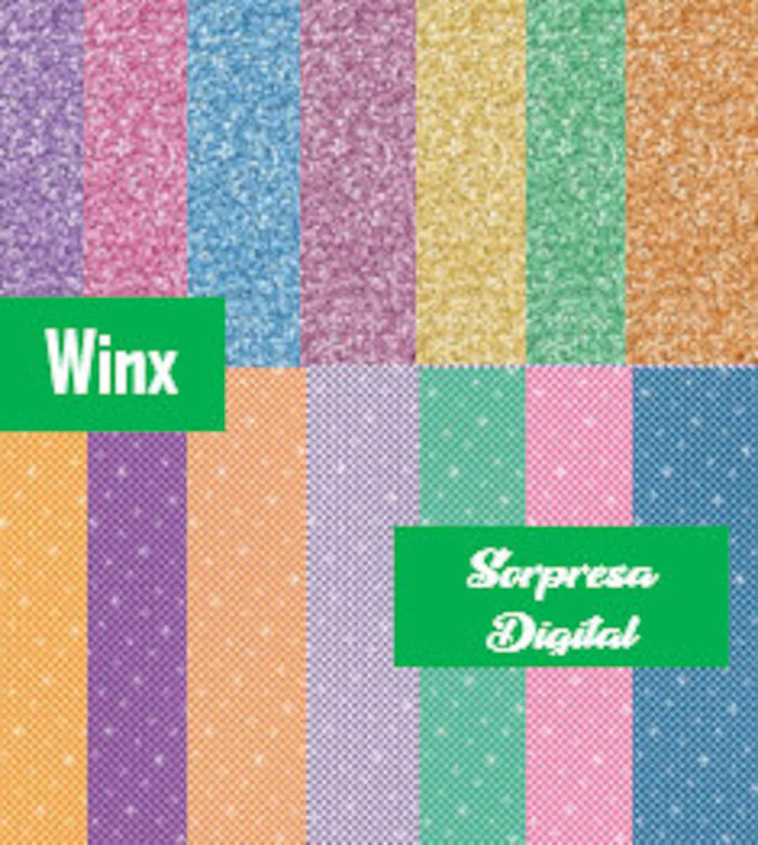 Winx Digital Paper - Etsy