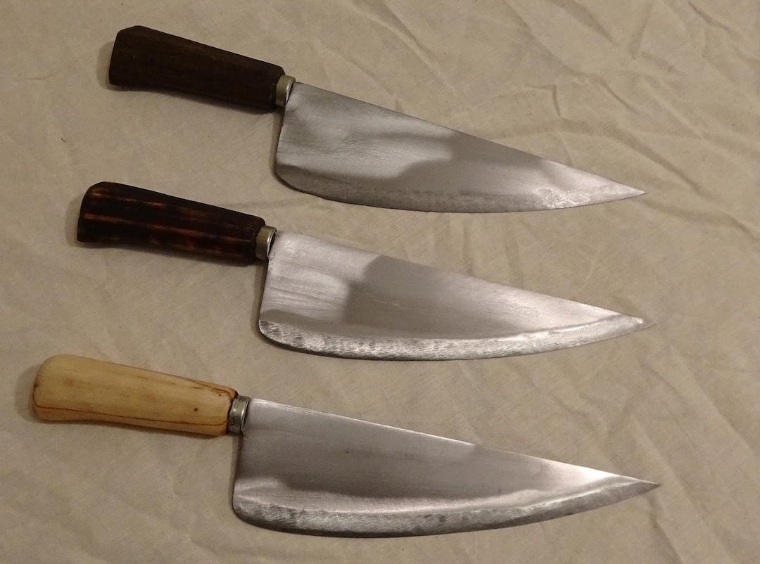 Large Kitchen Knife vay 23 Cm Polished by Authentic Blades - Etsy