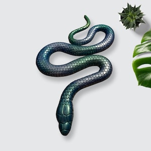 Resin Snake, Coral Snake, Snake Lover Gift, Snake Wall Art, Snake ...