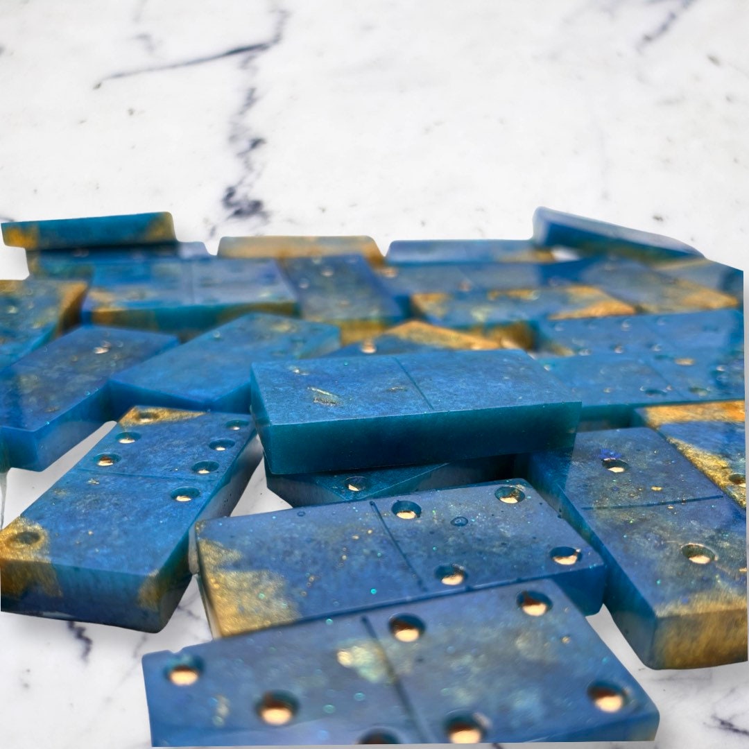 Standard Double Six Domino Set, Resin Dominoes, Games, Resin, Game ...