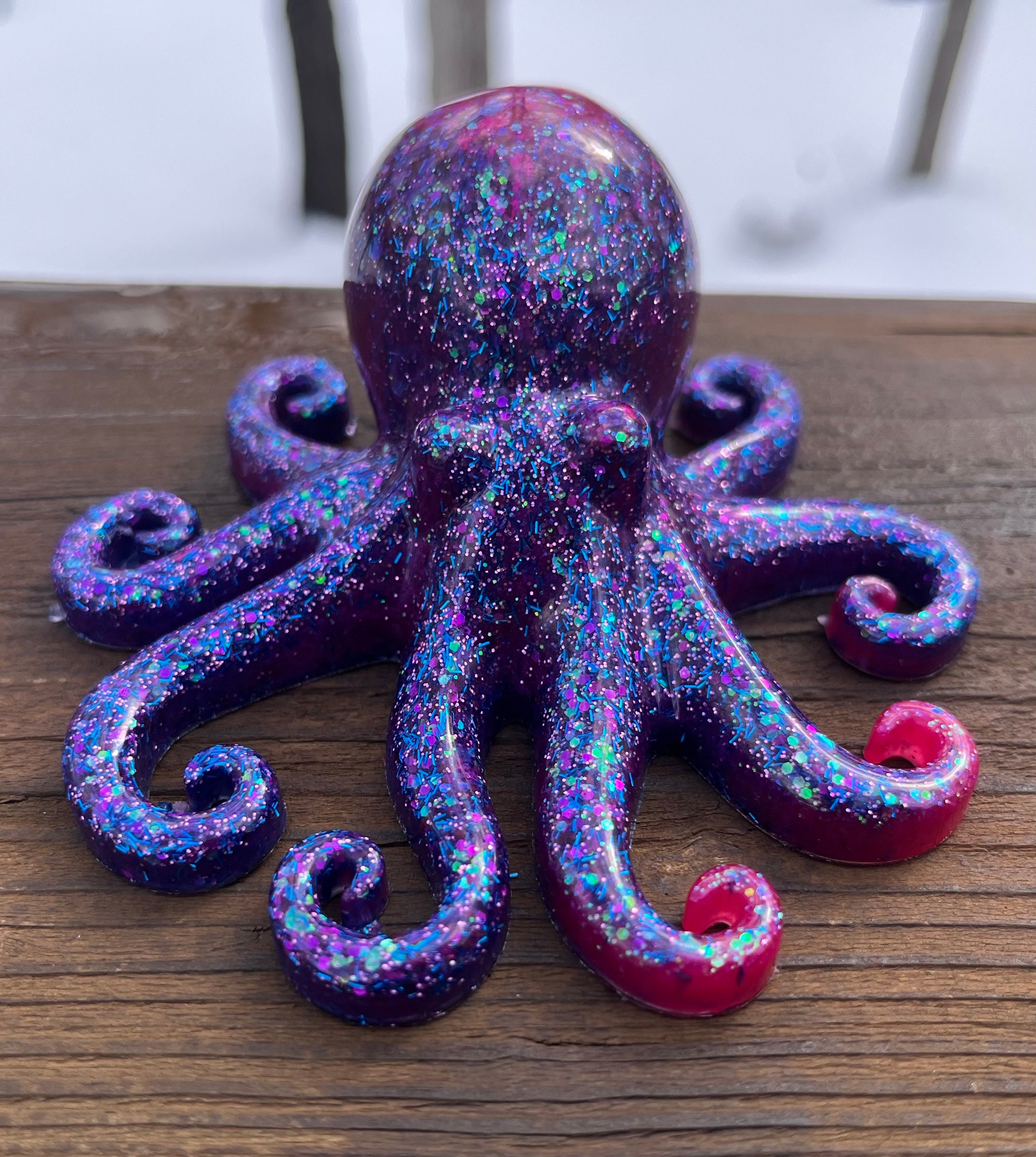Resin Octopus Figurines Octopus Desk Decor Paperweight - Etsy