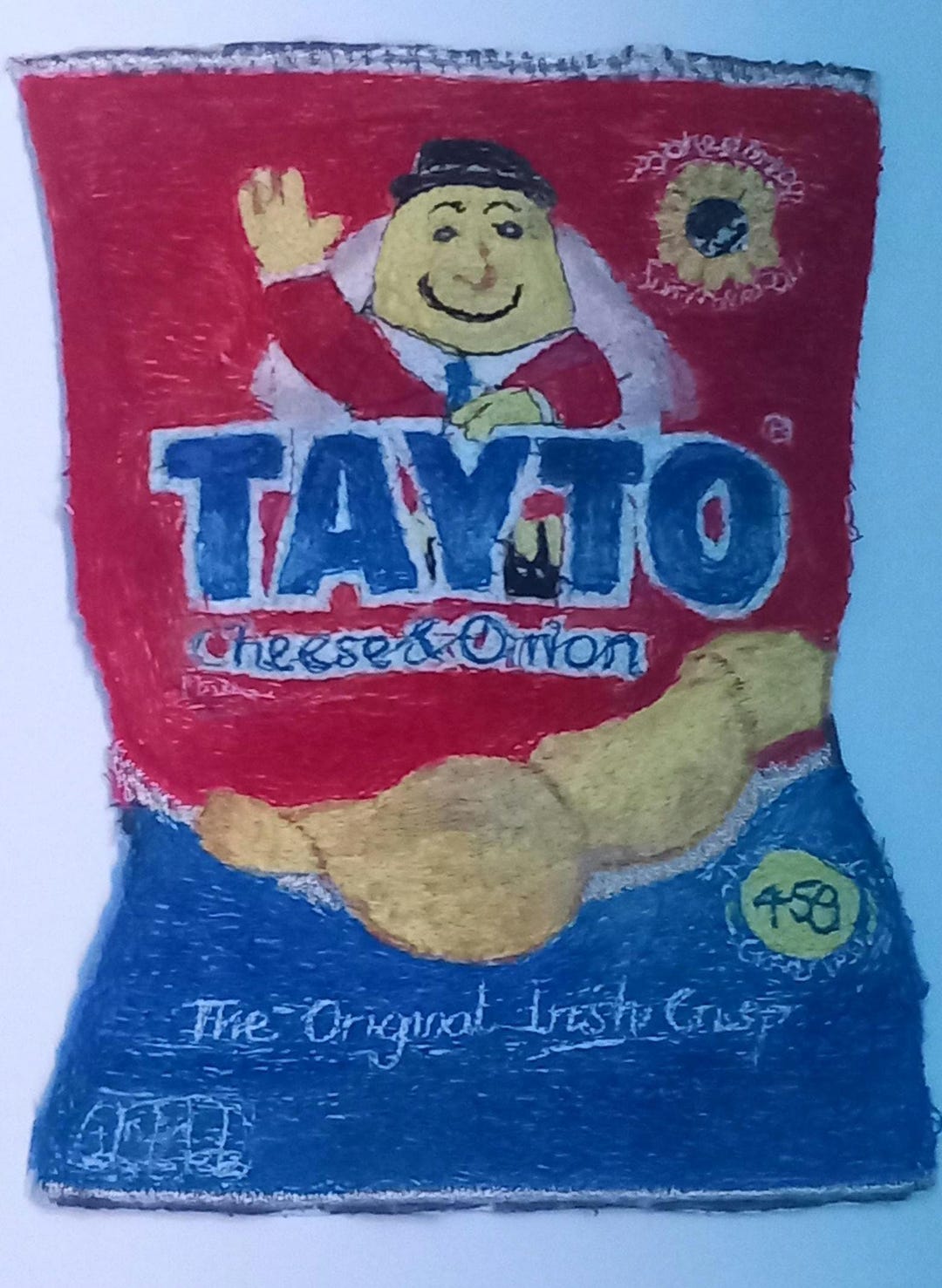Tayto Cheese and Onion Irish Crisps Food Embroidery - Food ...