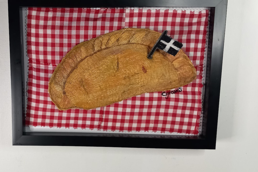 Cornish Pasty 3d Free Motion Embroidery Art Piece Food Art - Kitchen ...