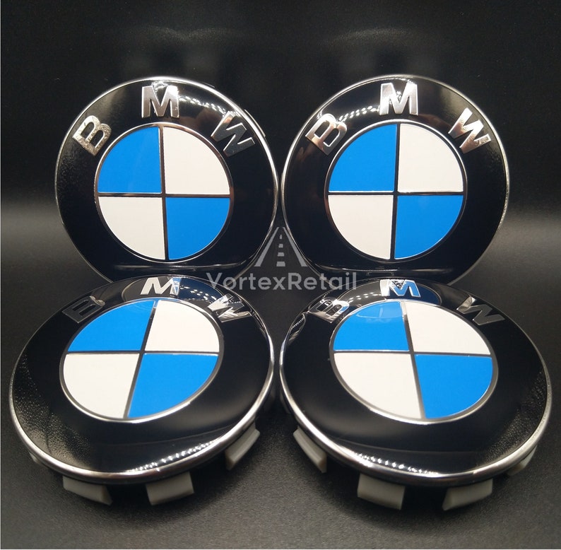 4X BMW Alloy Wheel Centre Hub Caps 68mm Badges E46 E60 E61 E90 E91 E92 ...
