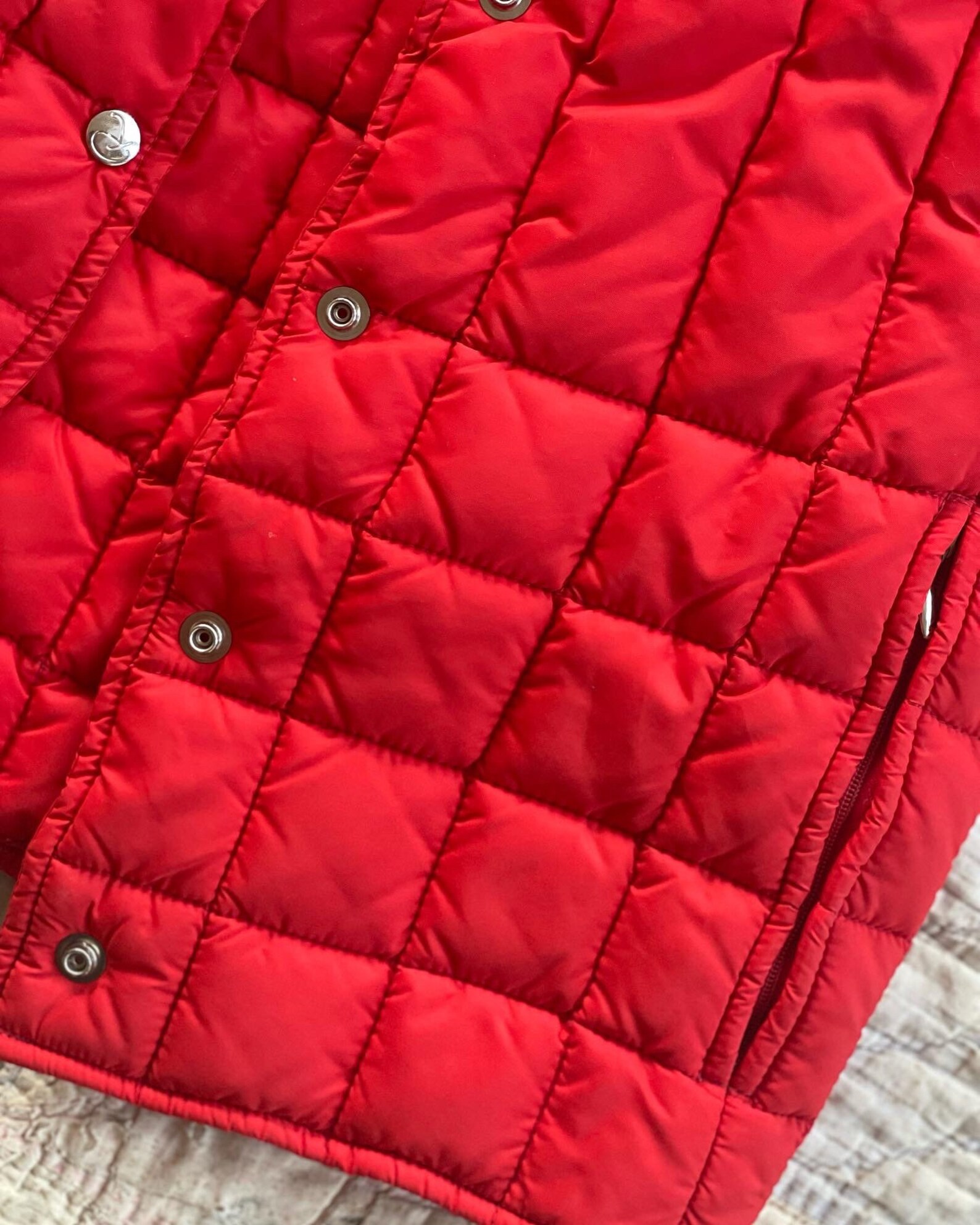 Vintage 70’s Red Puffer Vest - Etsy