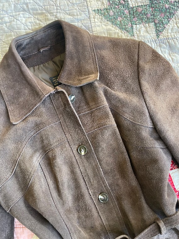 Vintage Leather Jacket with Tie - Gem