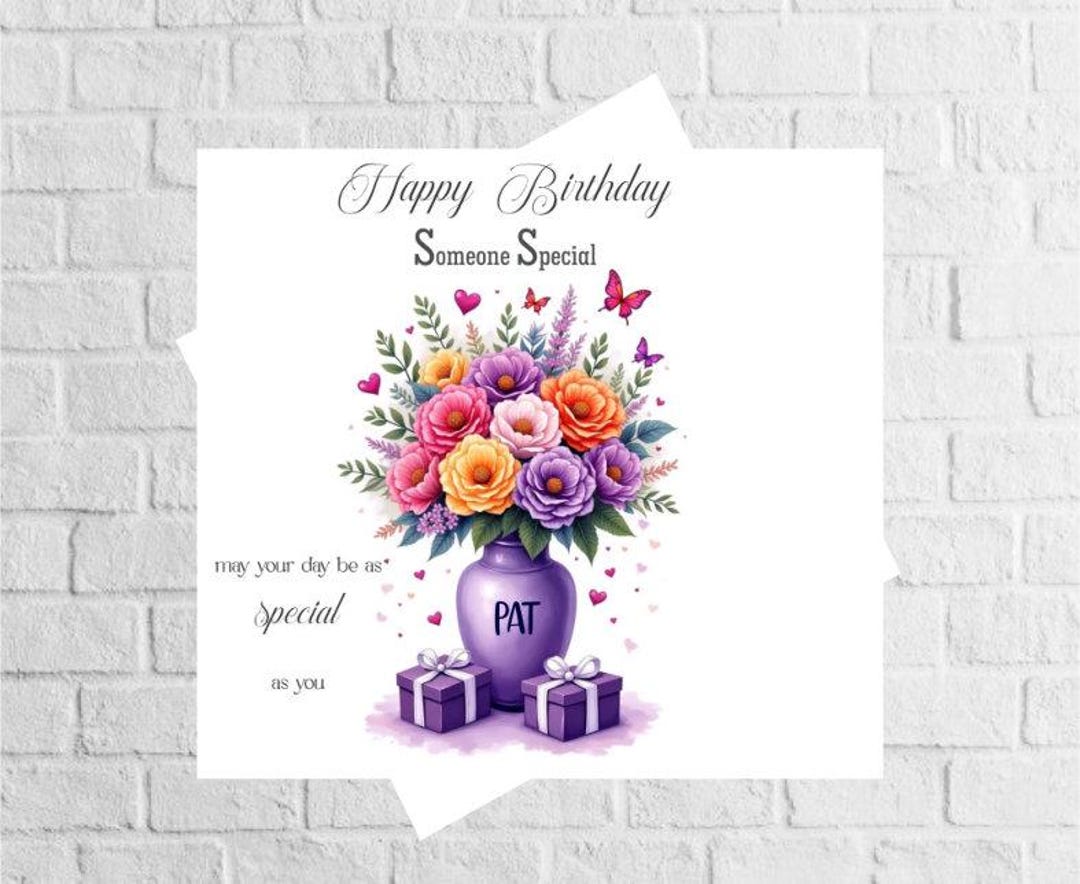 Someone Special Birthday Card, Someone Special Card, Special Greeting ...