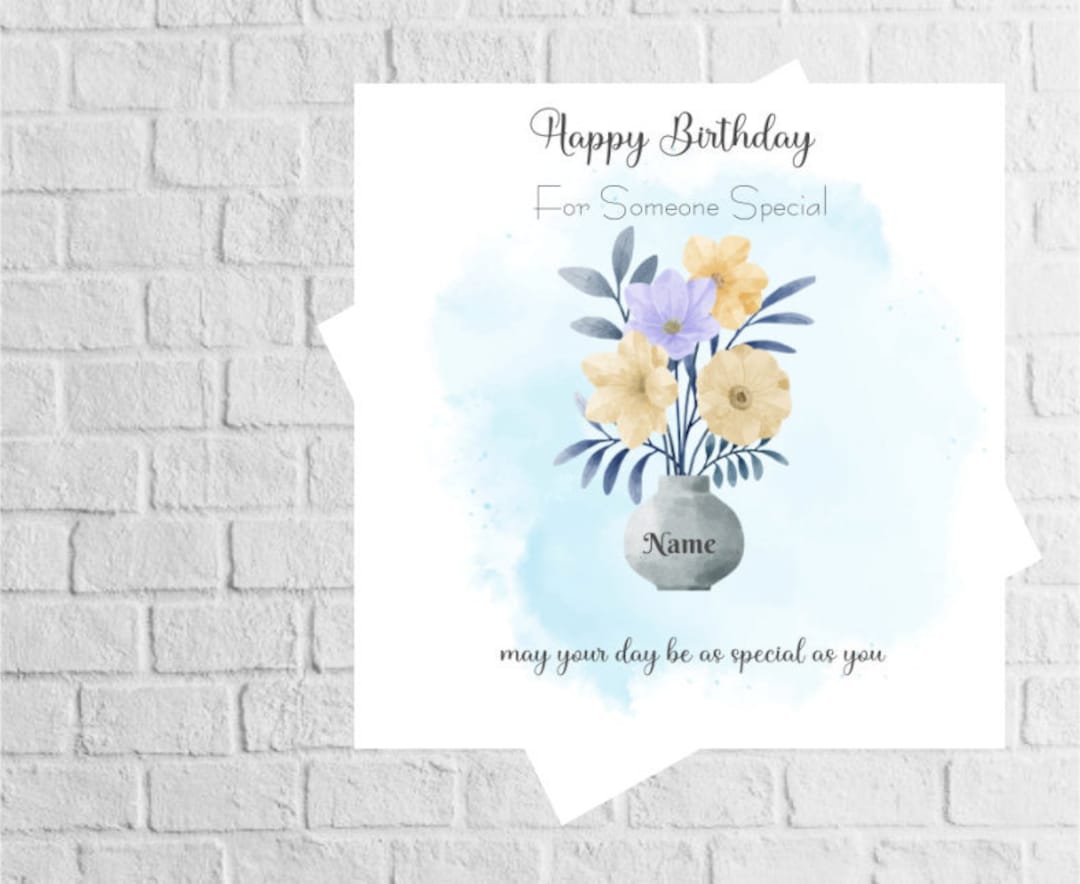 Someone Special Birthday Card Someone Special Card Special - Etsy