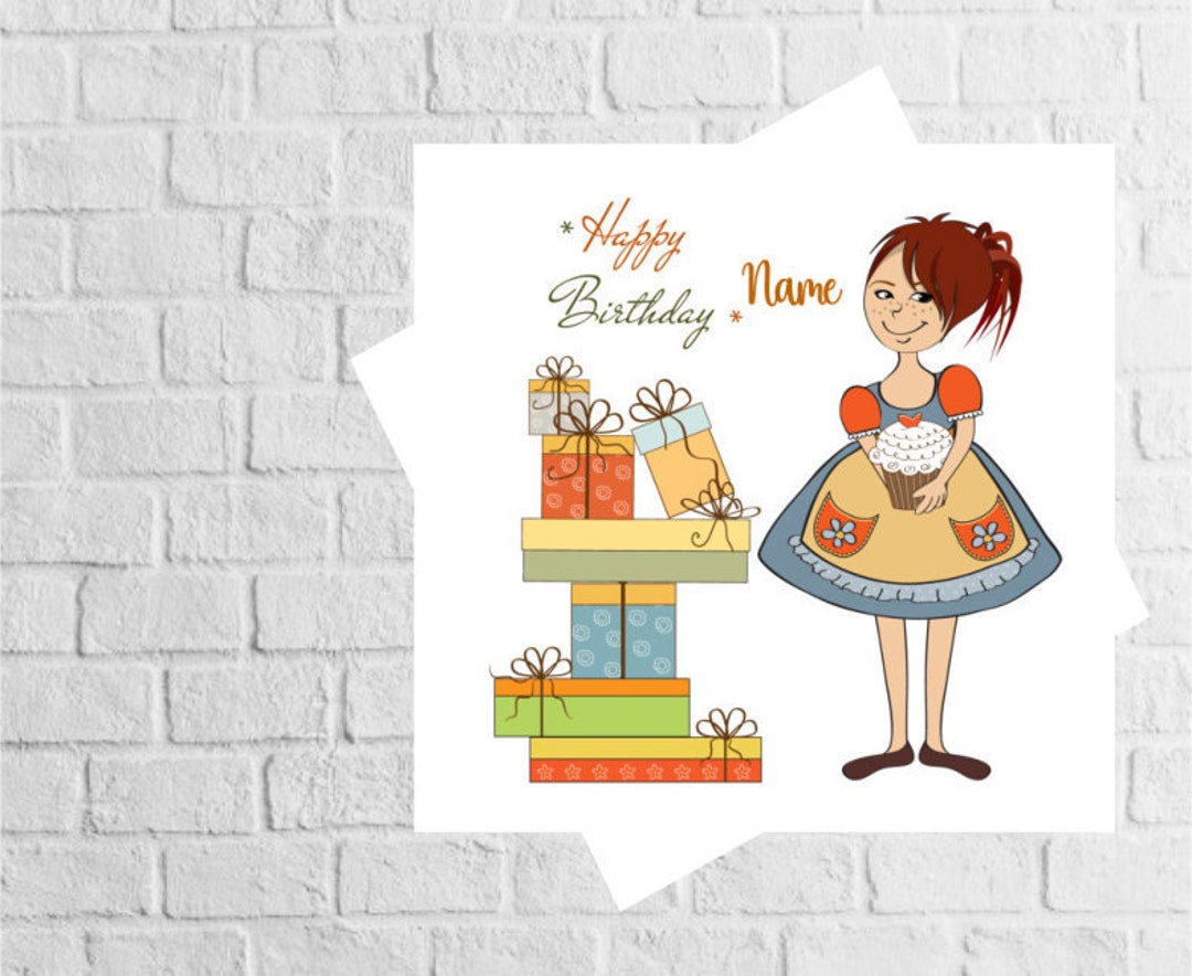 Personalised Birthday Card for Friend, Friend Birthday, Birthday Girl ...
