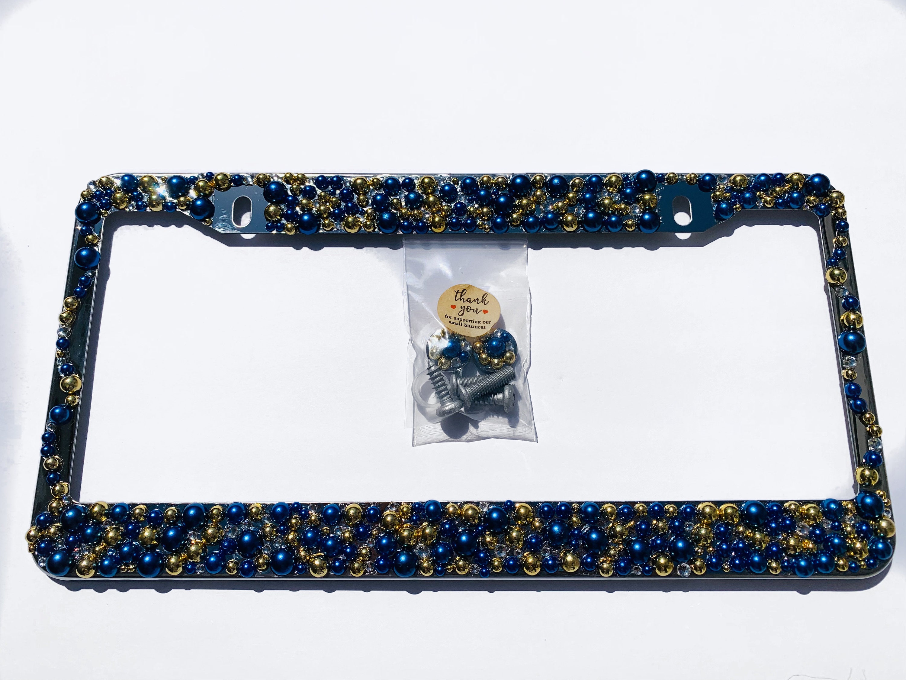 DIY Pearl License Plate Kit With Rhinestones Bling New Car - Etsy