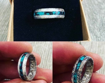Elk Antler Ring | Etsy