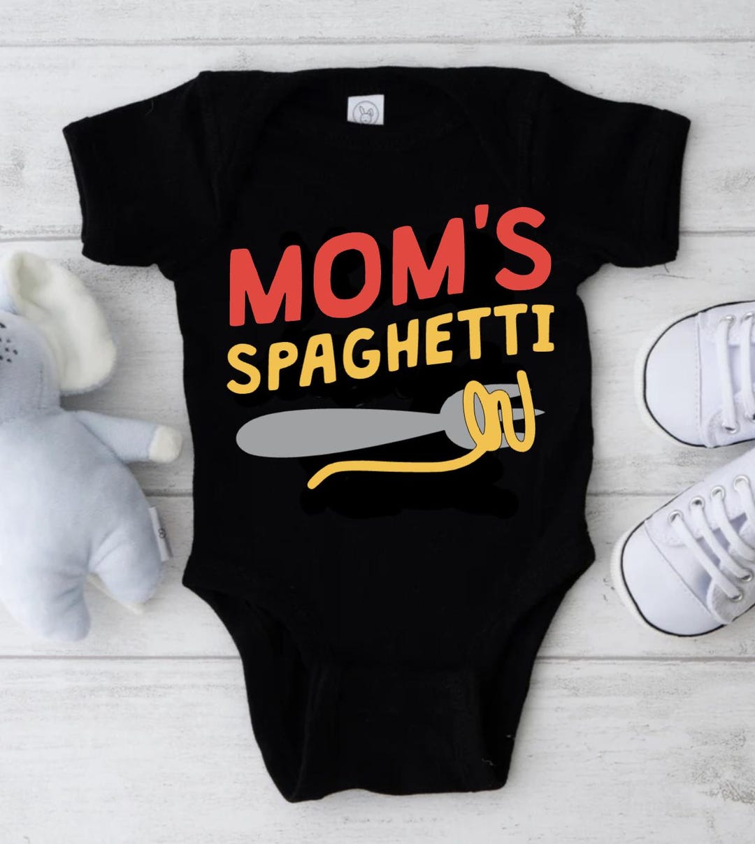 Mom's Spaghetti Baby Onesie Bodysuit, Baby Shower Gift, Baby Birthday ...