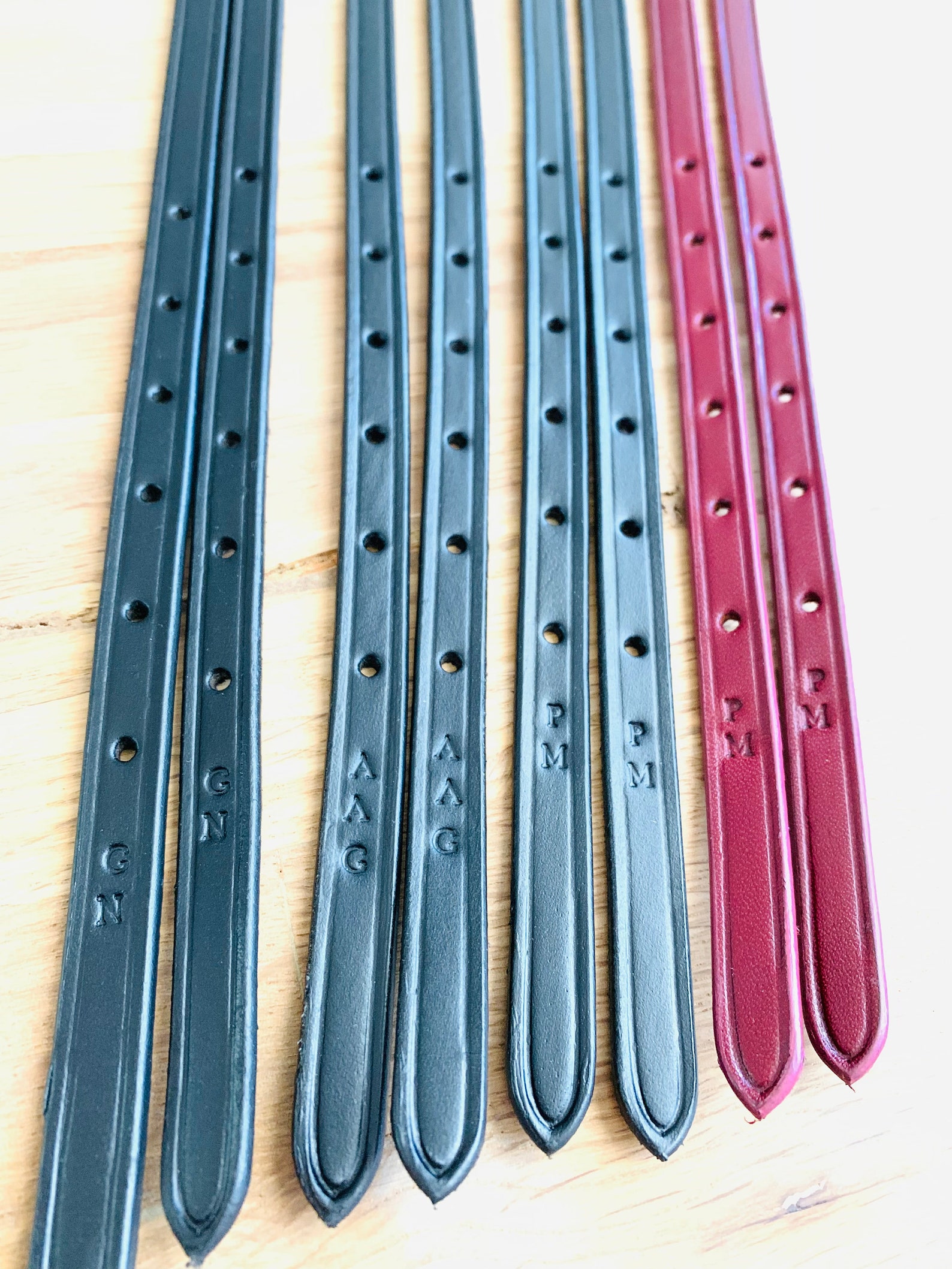 Black English Leather Spur Straps With Silver Bee Charms | Etsy