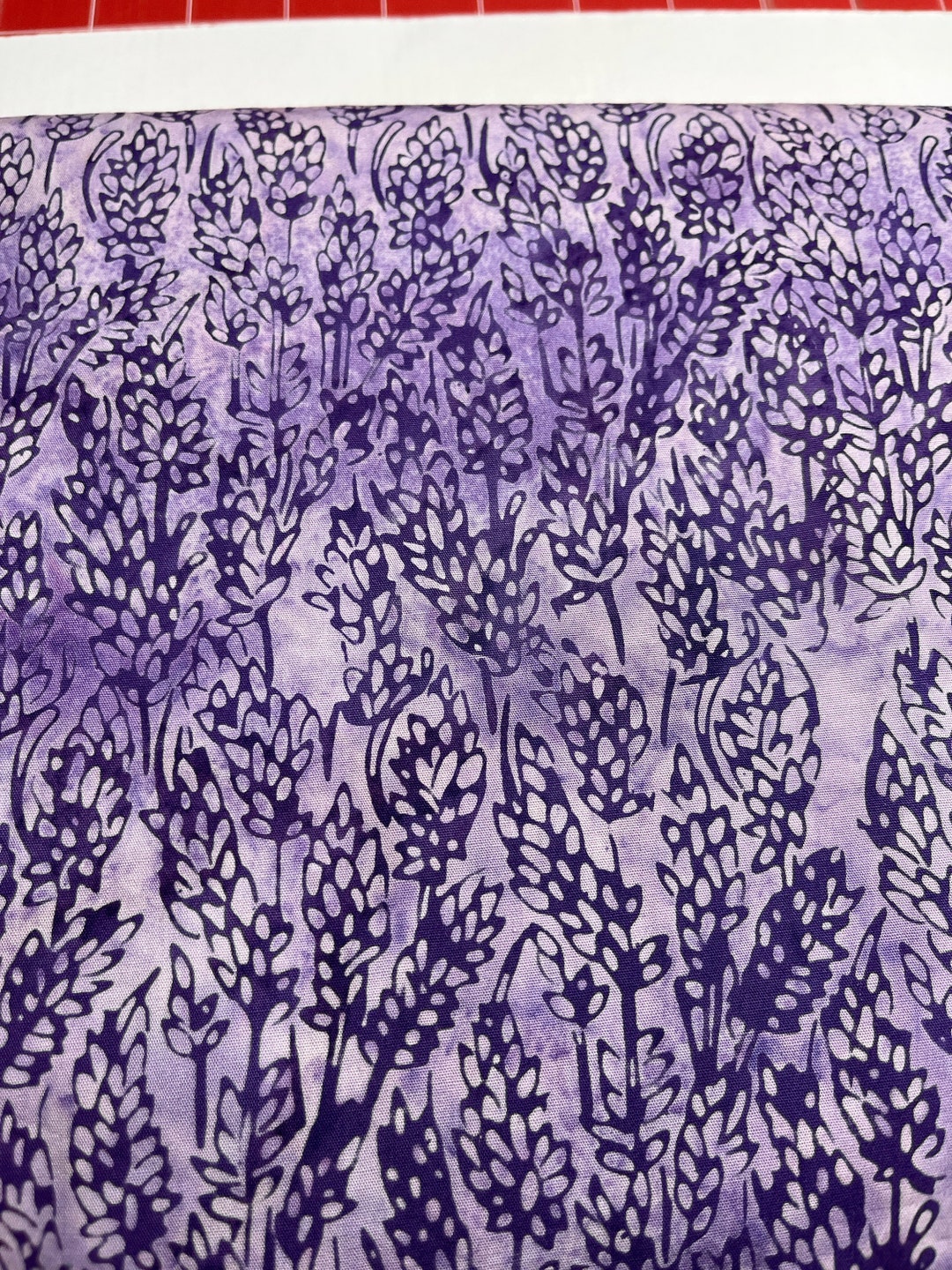 Batik Purple English Lavender Island Batiks BTY or BTHY - Etsy