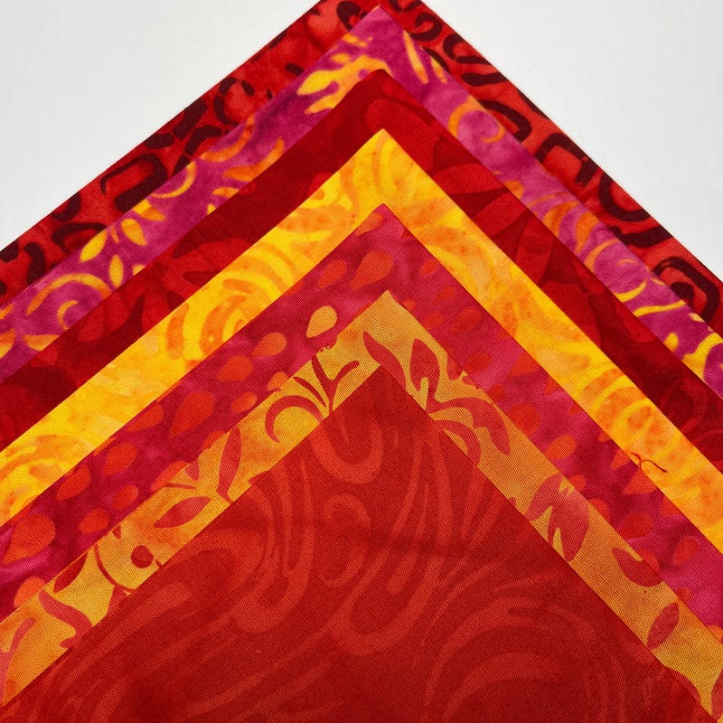 Orange Batik Fabric - Etsy