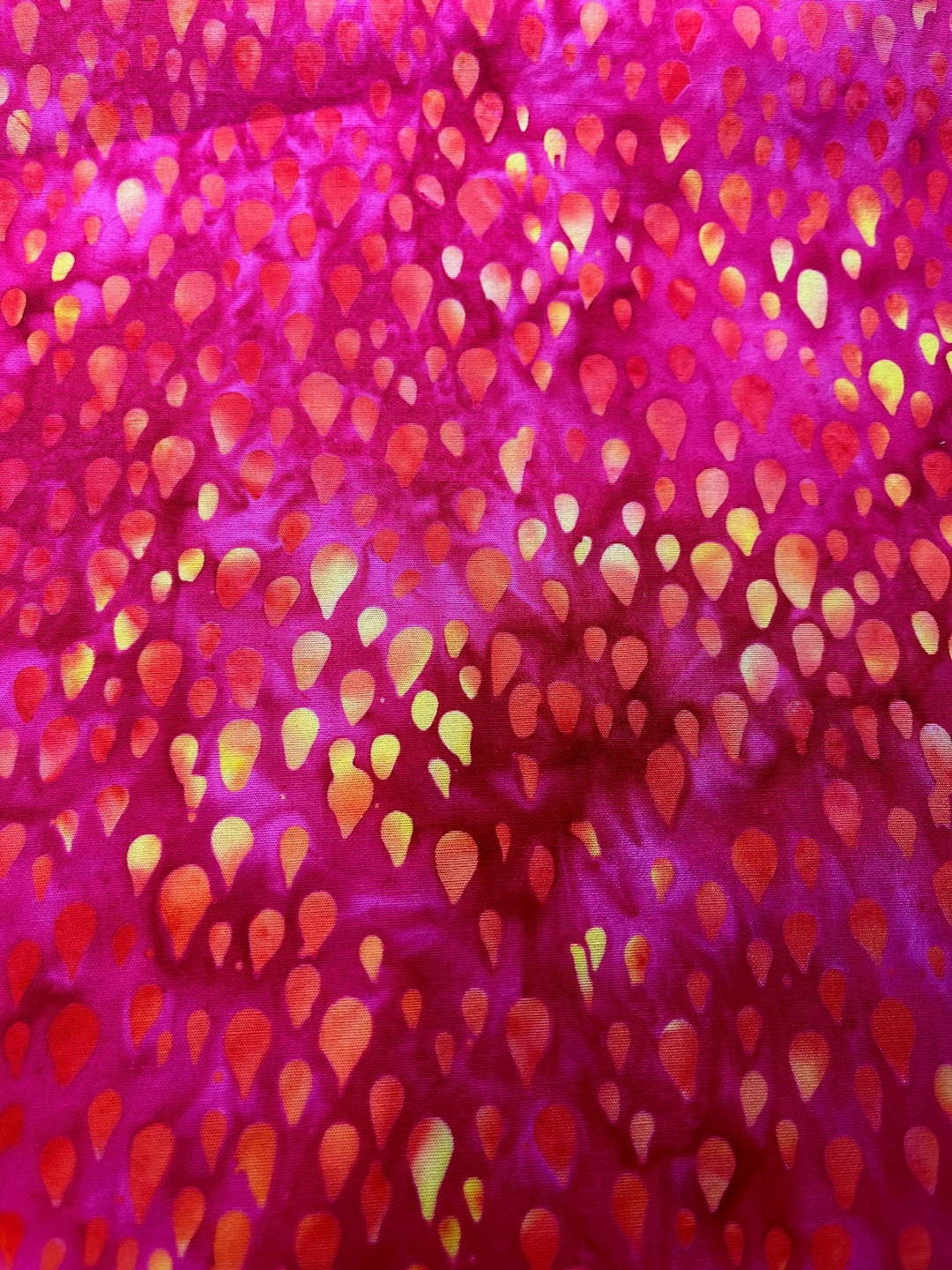 Batik Orange Magenta Anthology Rain Drops 3589-X Magenta BTY or BTHY - Etsy