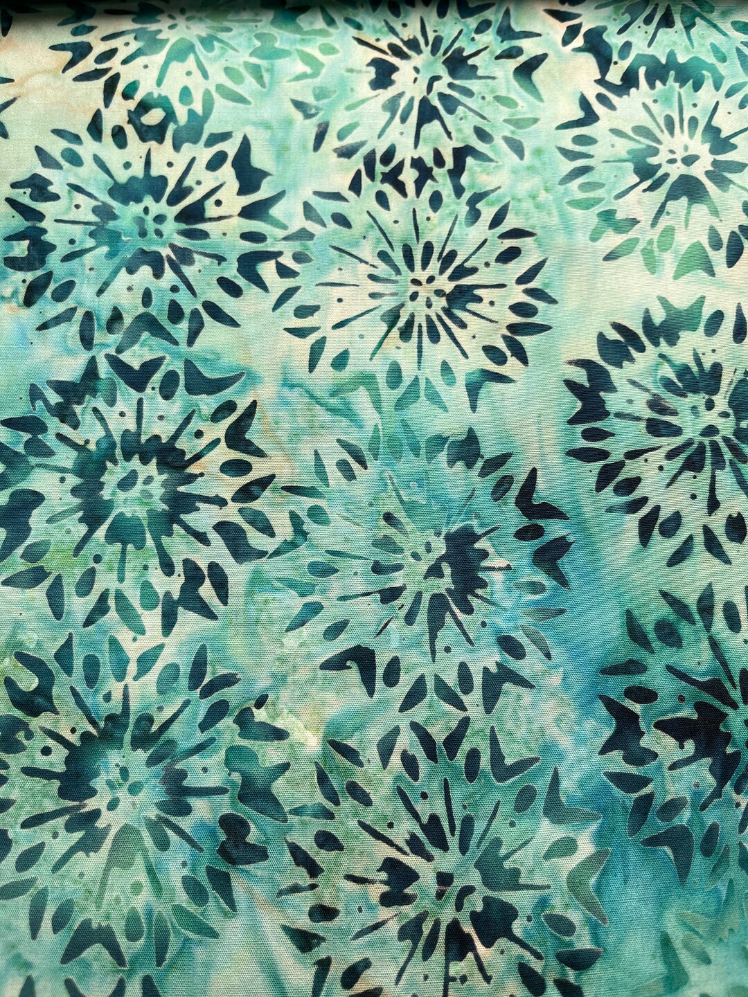 Batik Teal Fireworks Fantasia Anthology Batiks. BTY or BTHY 3444Q-X ...