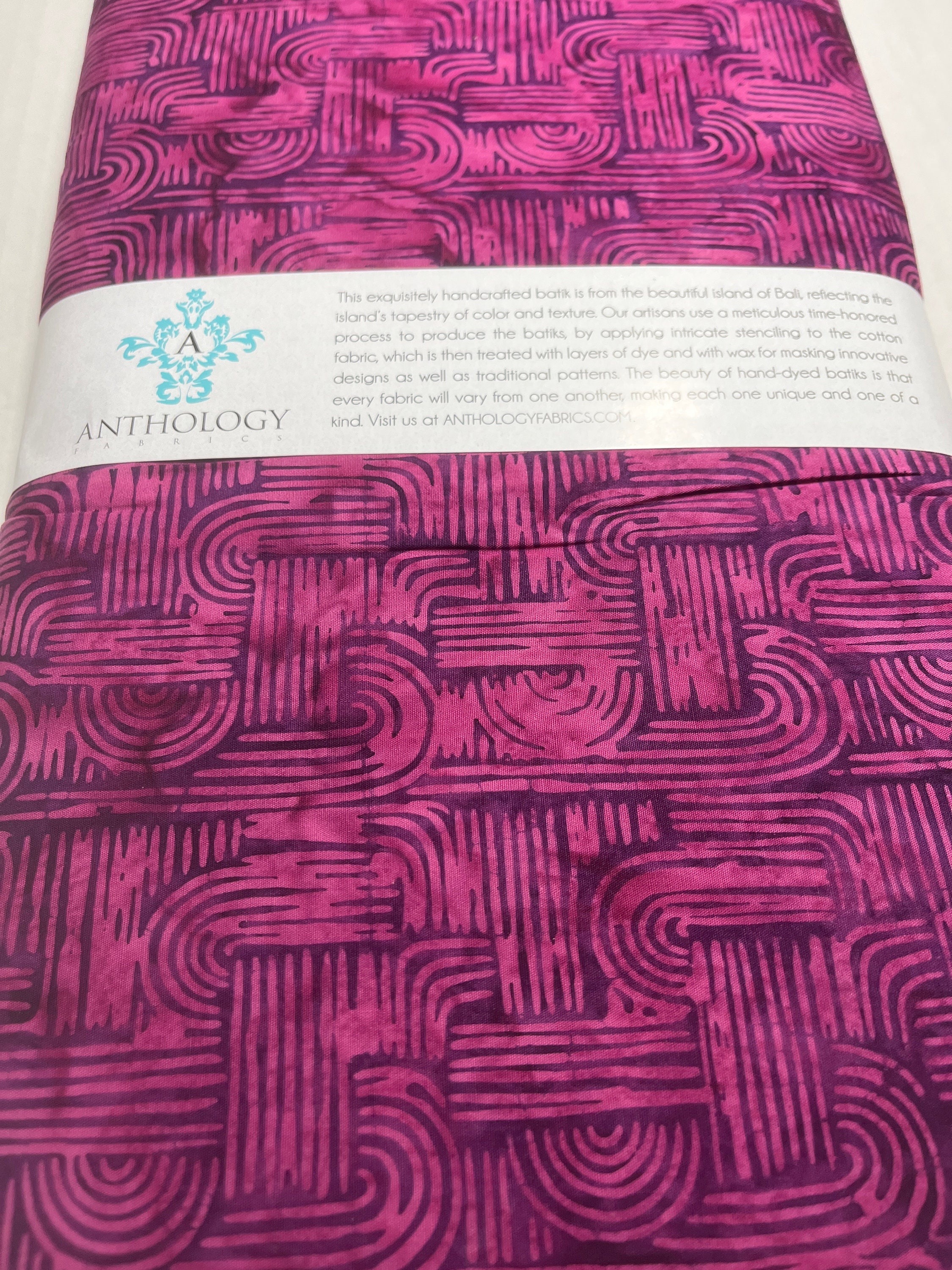 Batik Violet Purple Anthology Zen Garden in Euphoria Color. BTY or BTHY ...