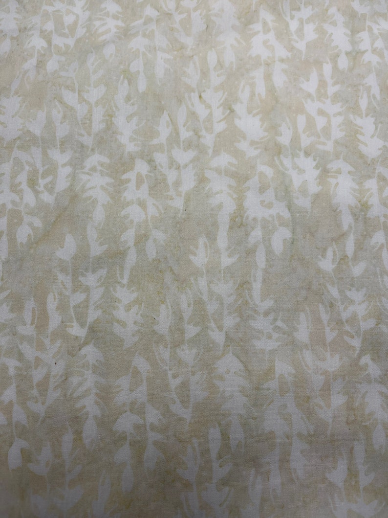 Batik Beige and Cream Neutral Floral Batik BTY or BTHY - Etsy