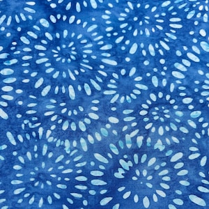 Batik Splash Robert Kaufman Royal Blue Artisan Batiks Fabric. AMD 22389 ...
