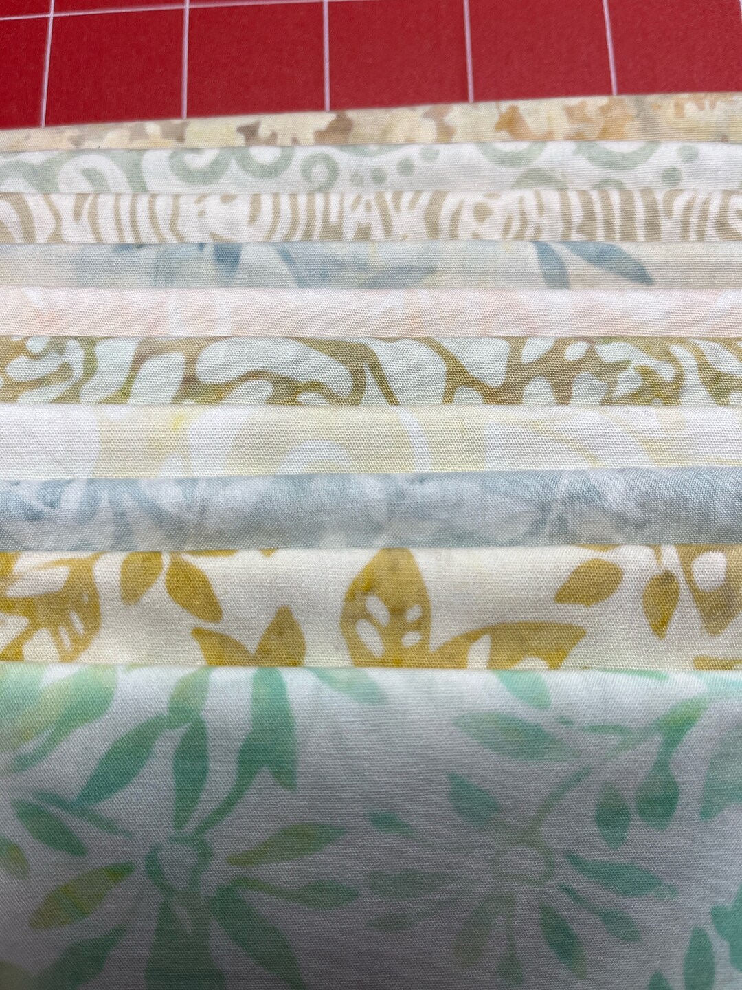 Batik Low Volume Bundle of 10 Fat Eighths 9 X 21 F8 - Etsy