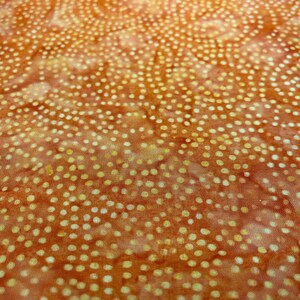 Batik Orange Paisley Dot by Island Batik BTY or BTHY. - Etsy