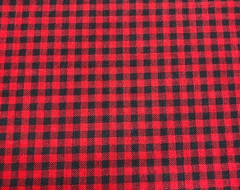 Black and Red Check - Etsy