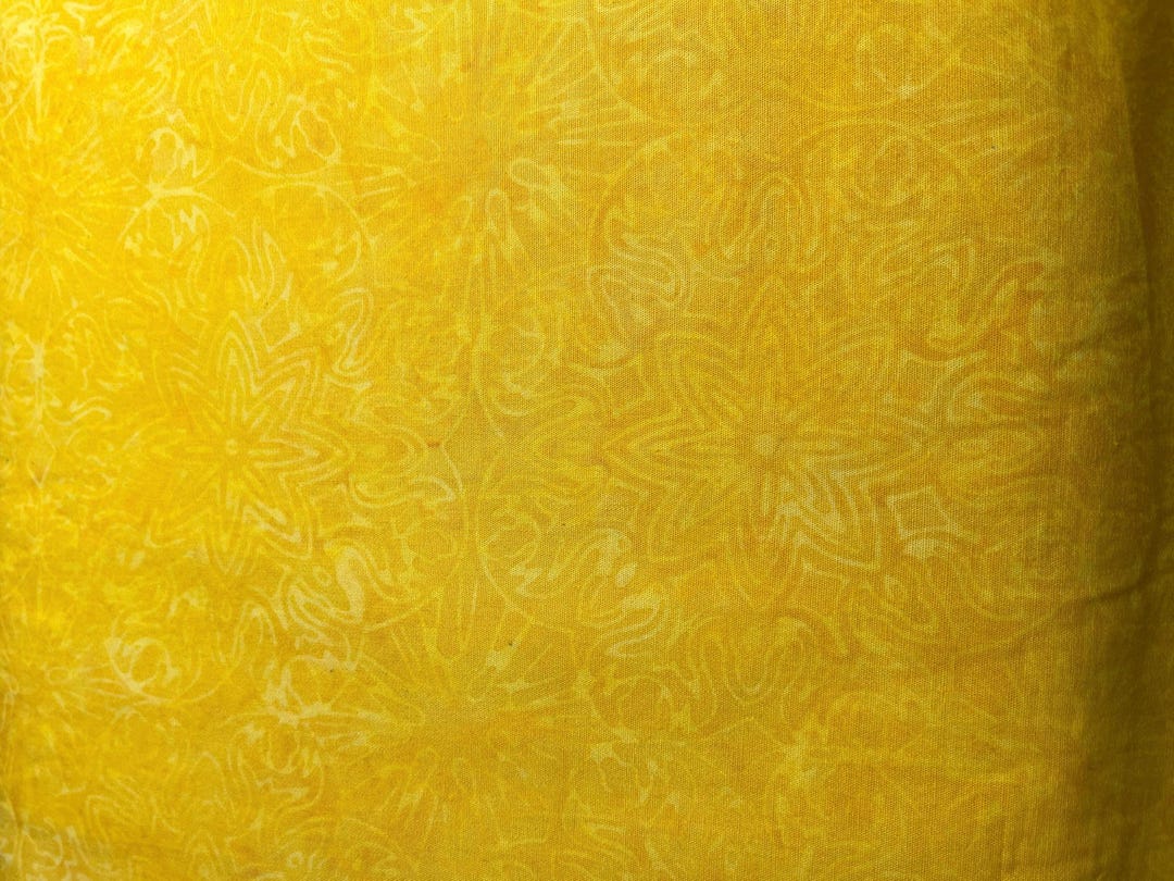 Batik Yellow Mandala Flower Island Batik Prism BTY or BTHY - Etsy