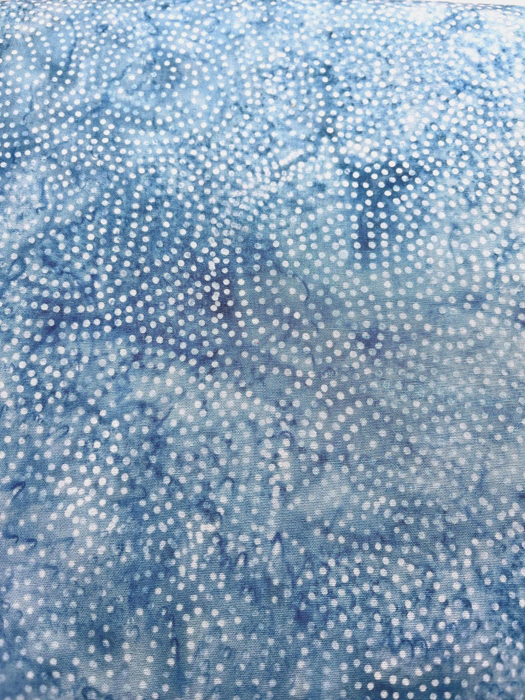Batik Paisley Dots Blue Denim Island Batiks Cotton Batik Fabric. Morris ...