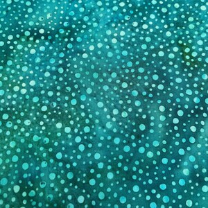Batik Teal Dots Island Batiks Grove Collection. BTY or BTHY - Etsy