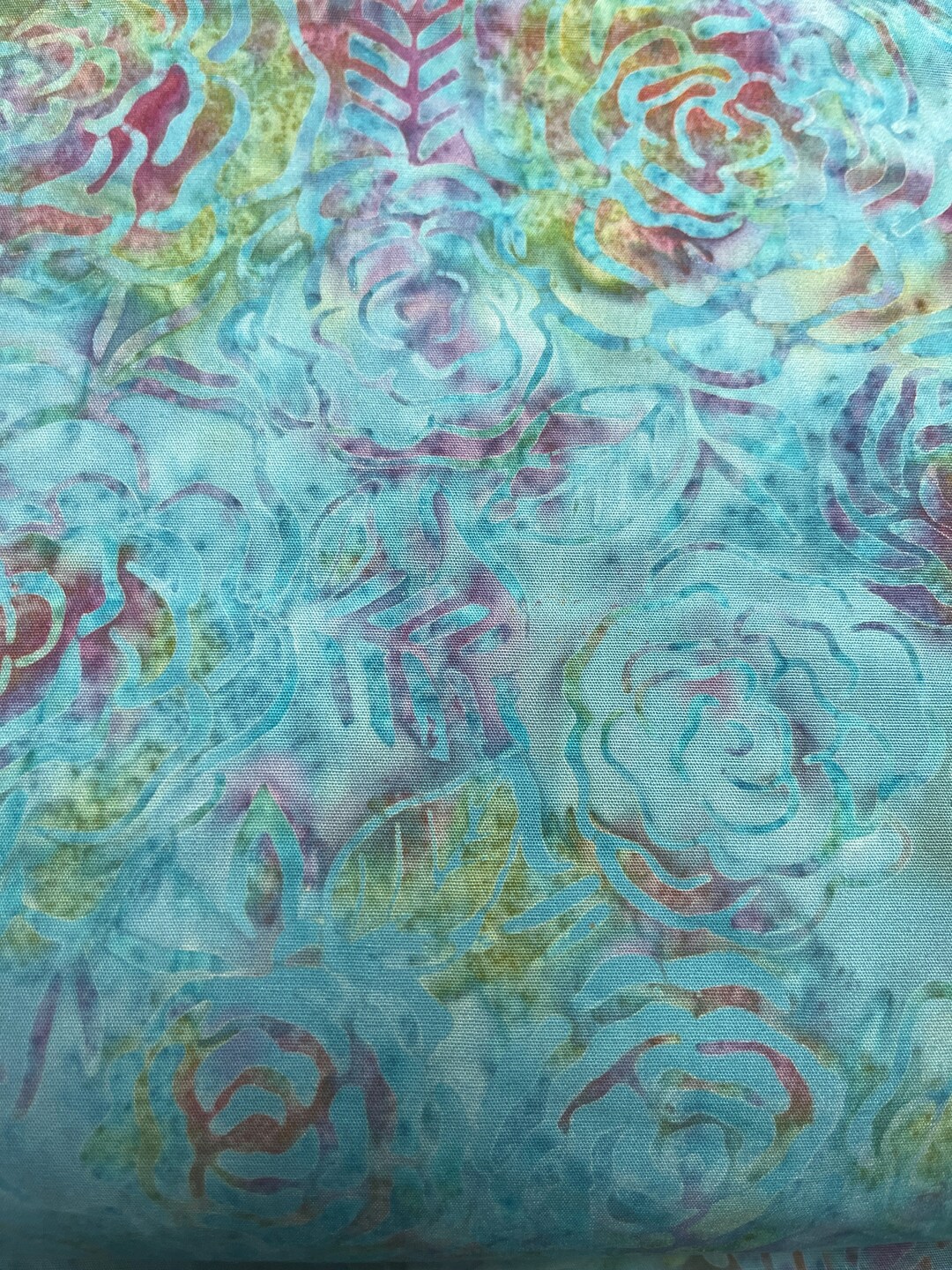 Batik Bali Sweet Rose Benartex Blue Multi 9228-59. BTY or BTHY - Etsy