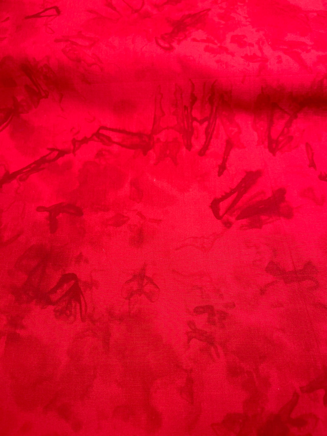 Batik Red Lava Solids Fire Engine Red Anthology Batiks. BTY or BTHY - Etsy