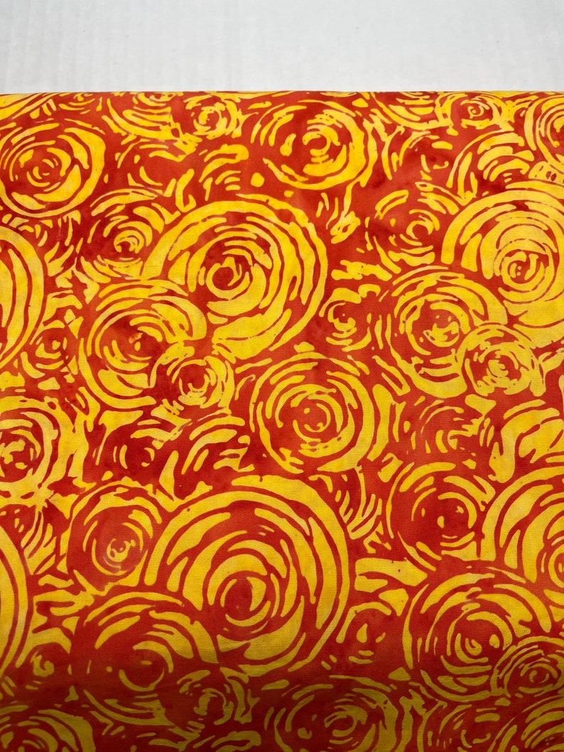 Batik Circular Roses Baliscapes Tigerlily Sunburst Floral by - Etsy