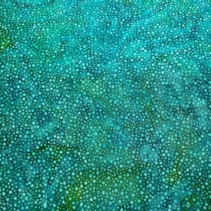 Batik Teal Dots Island Batiks Grove Collection. BTY or BTHY - Etsy