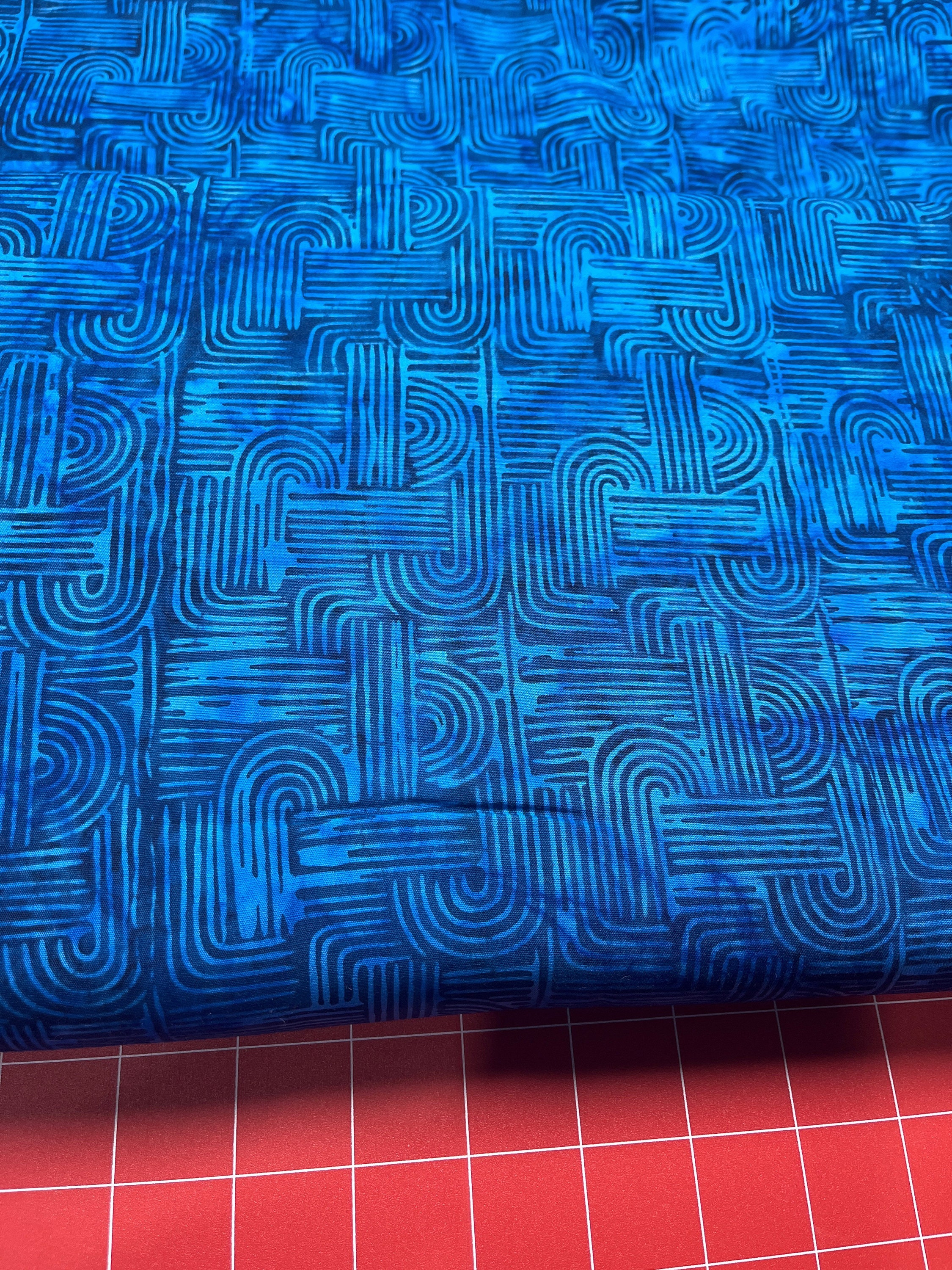 Batik Royal Blue Anthology Zen Garden in Soothing Color. BTY or BTHY ...