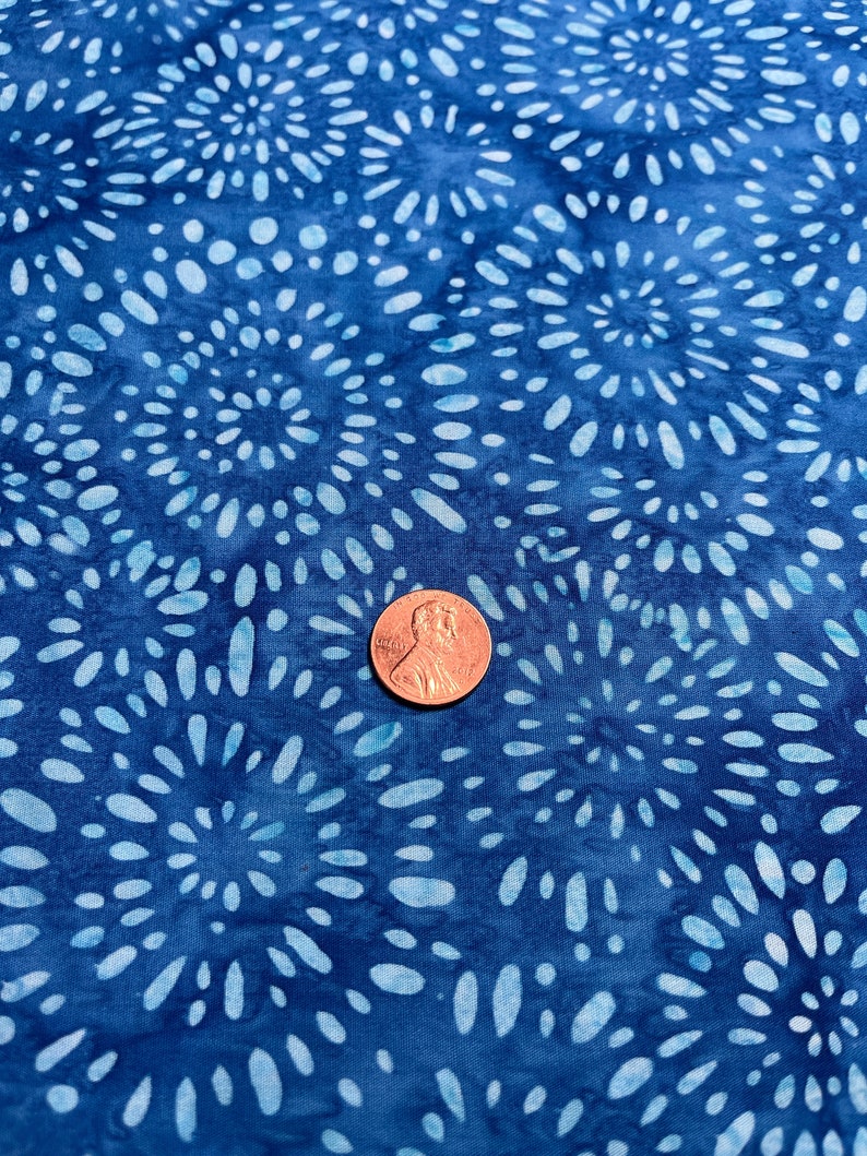 Batik Splash Robert Kaufman Royal Blue Artisan Batiks Fabric. AMD 22389 ...