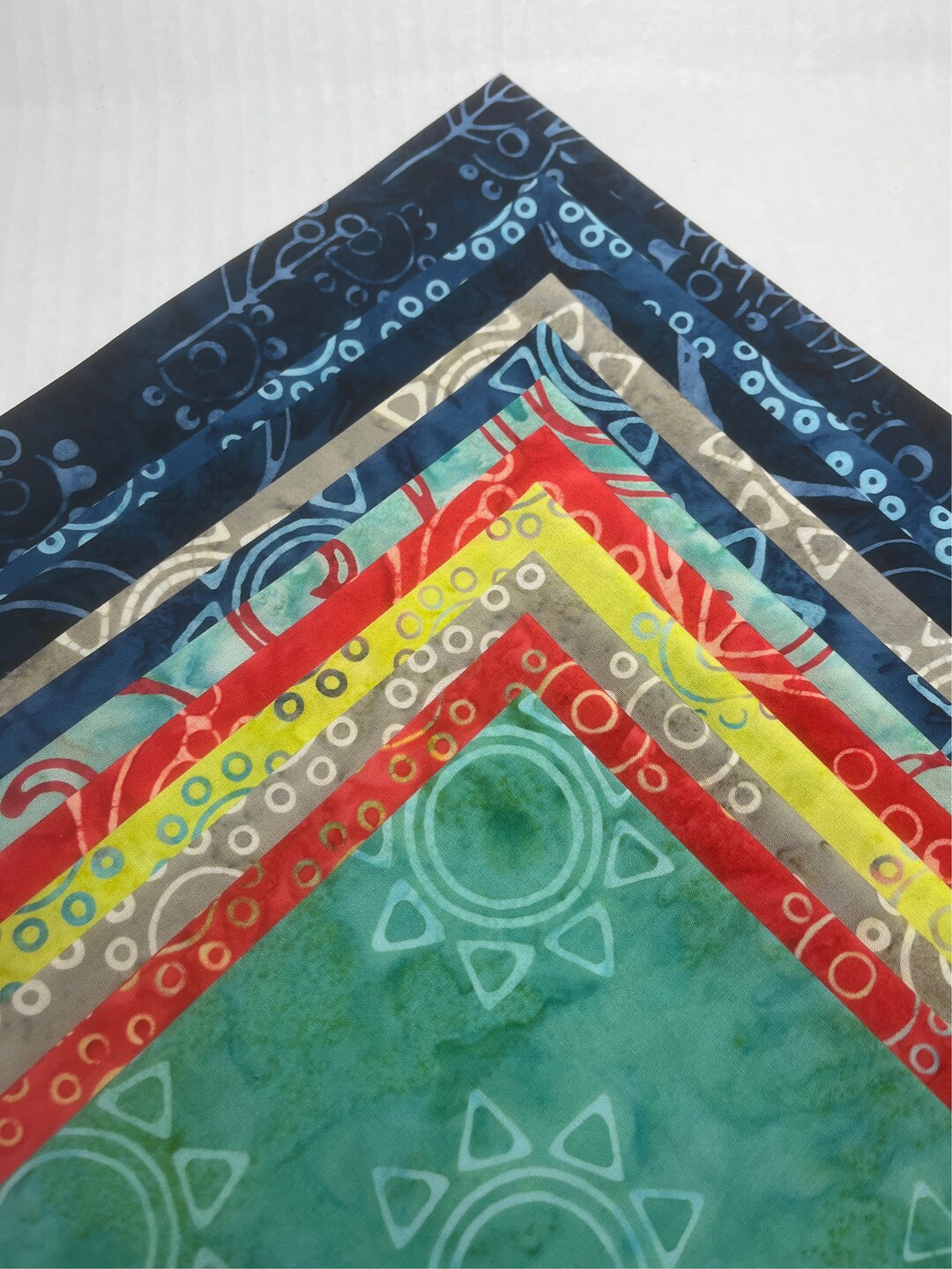Moda Hometown Girl Batik Fabric by Pat Sloan. Fat Quarter Bundle of 12 ...