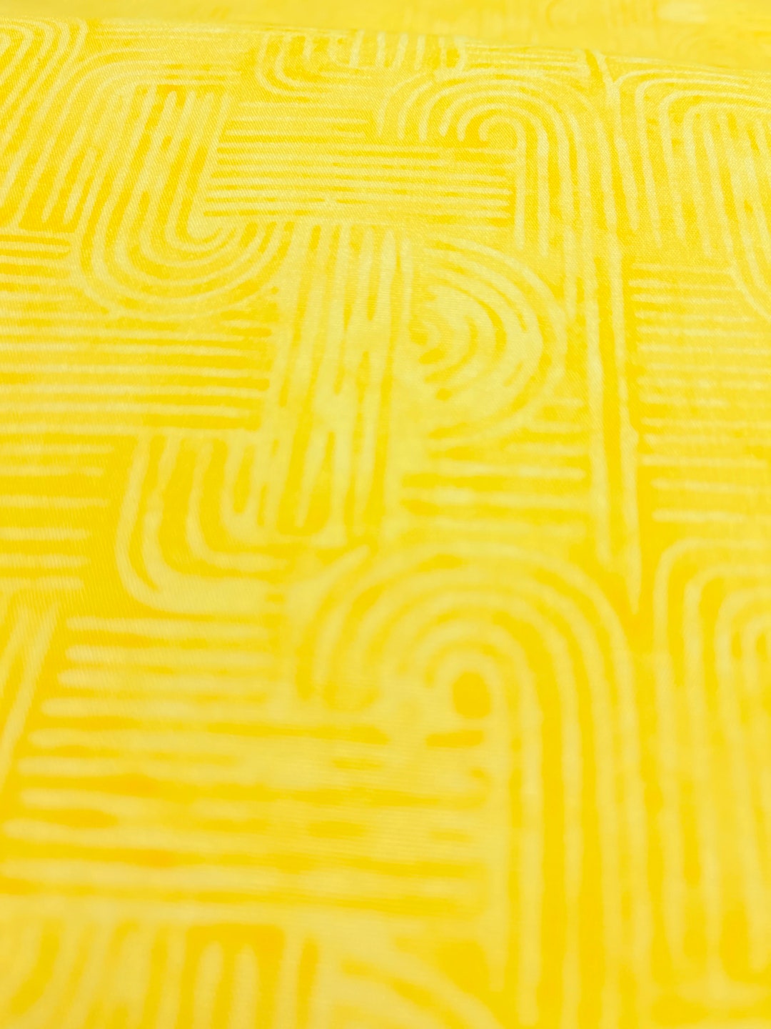 Batik Cheerful Yellow Zen Garden Fabric by Anthology Batiks. BTY or ...