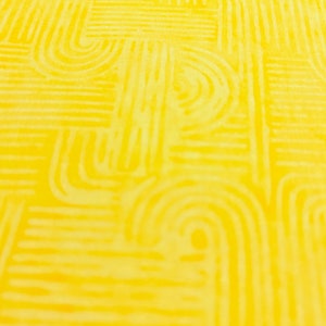 Batik Cheerful Yellow Zen Garden Fabric by Anthology Batiks. BTY or ...