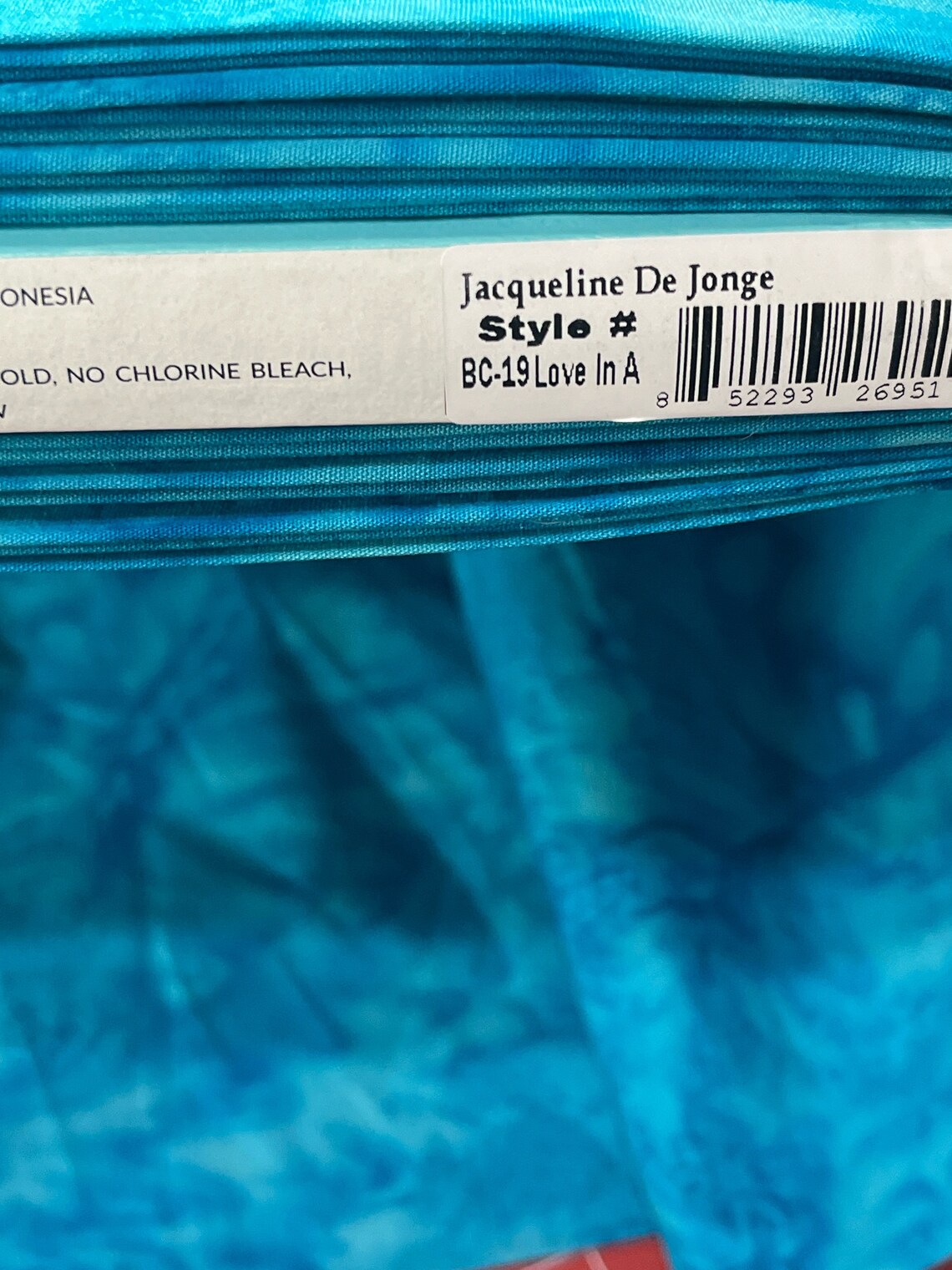 Batik Aqua Love in A Mist Becolourful Jacqueline De Jonge Bc19q-x ...