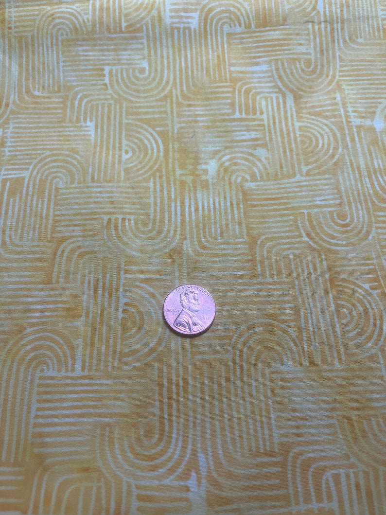 Batik Happy Yellow Zen Garden Fabric by Anthology Batiks. BTY - Etsy