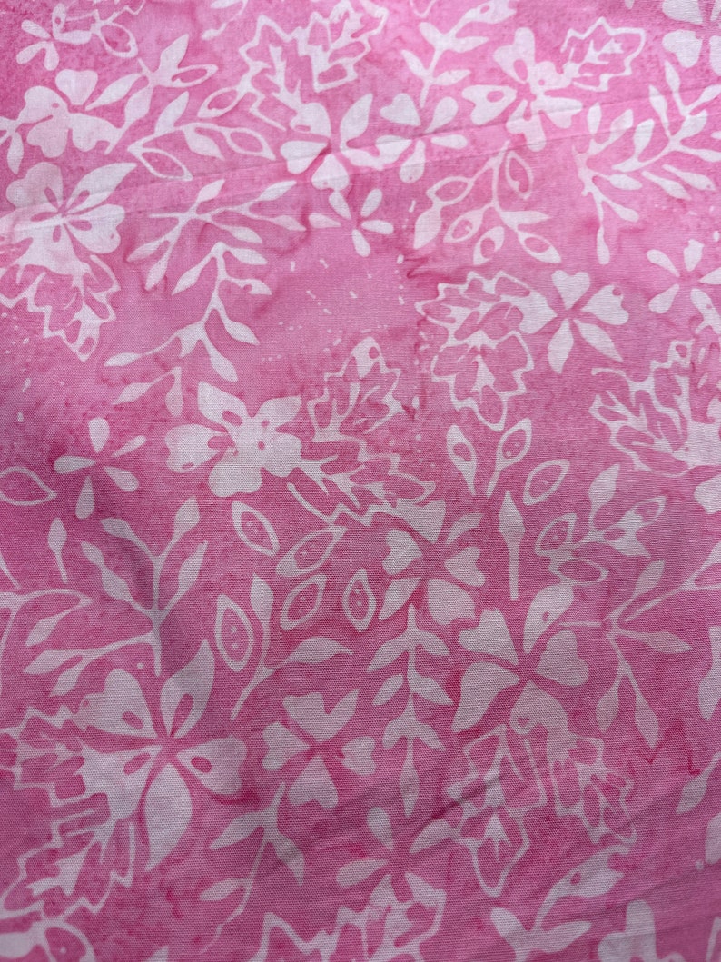 Batik Pink Floral Sprigs Bali Palettes & Berries by Benartex . - Etsy