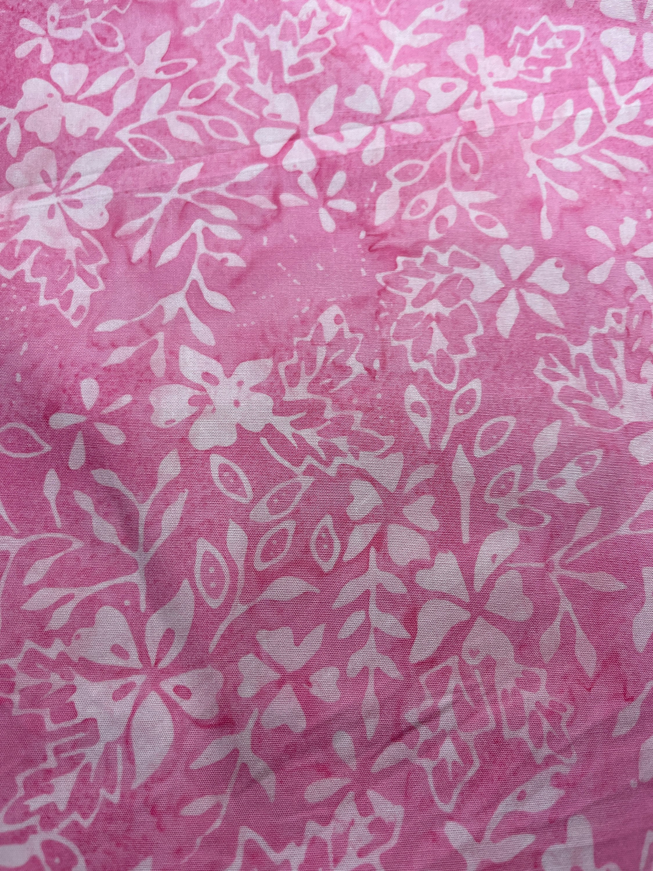 Batik Pink Floral Sprigs Bali Palettes & Berries by Benartex . - Etsy