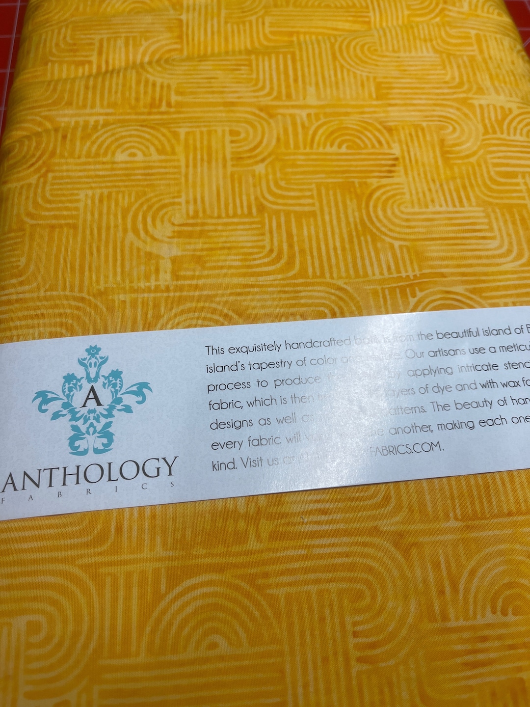 Batik Happy Yellow Zen Garden Fabric by Anthology Batiks. BTY or BTHY ...