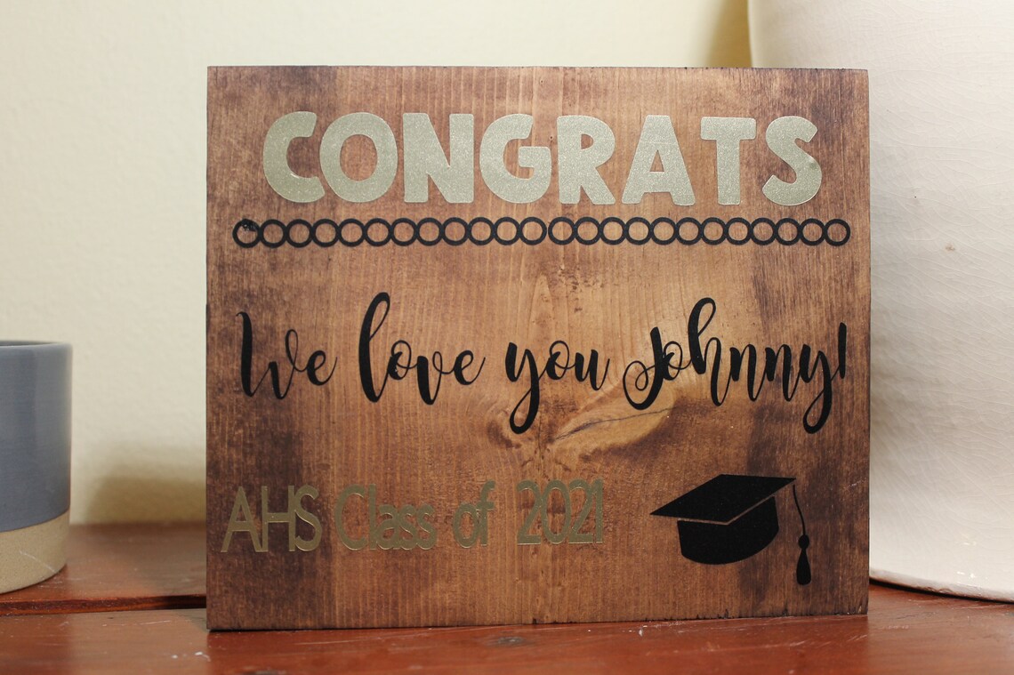 Custom Graduation Wooden Sign Great Gift - Etsy