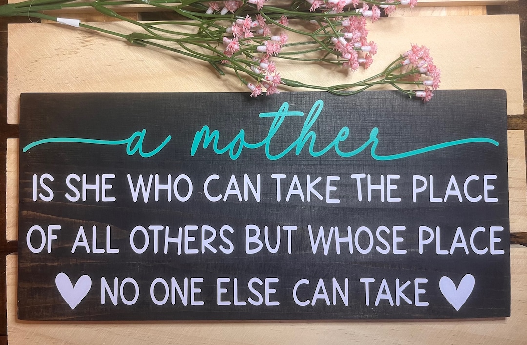 Mother Signs ..custom Wooden Sign 5x11 Inches - Etsy