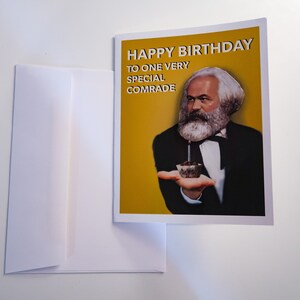 Karl Marx happy Birthday to One Very Special Comrade Birthday Greeting ...