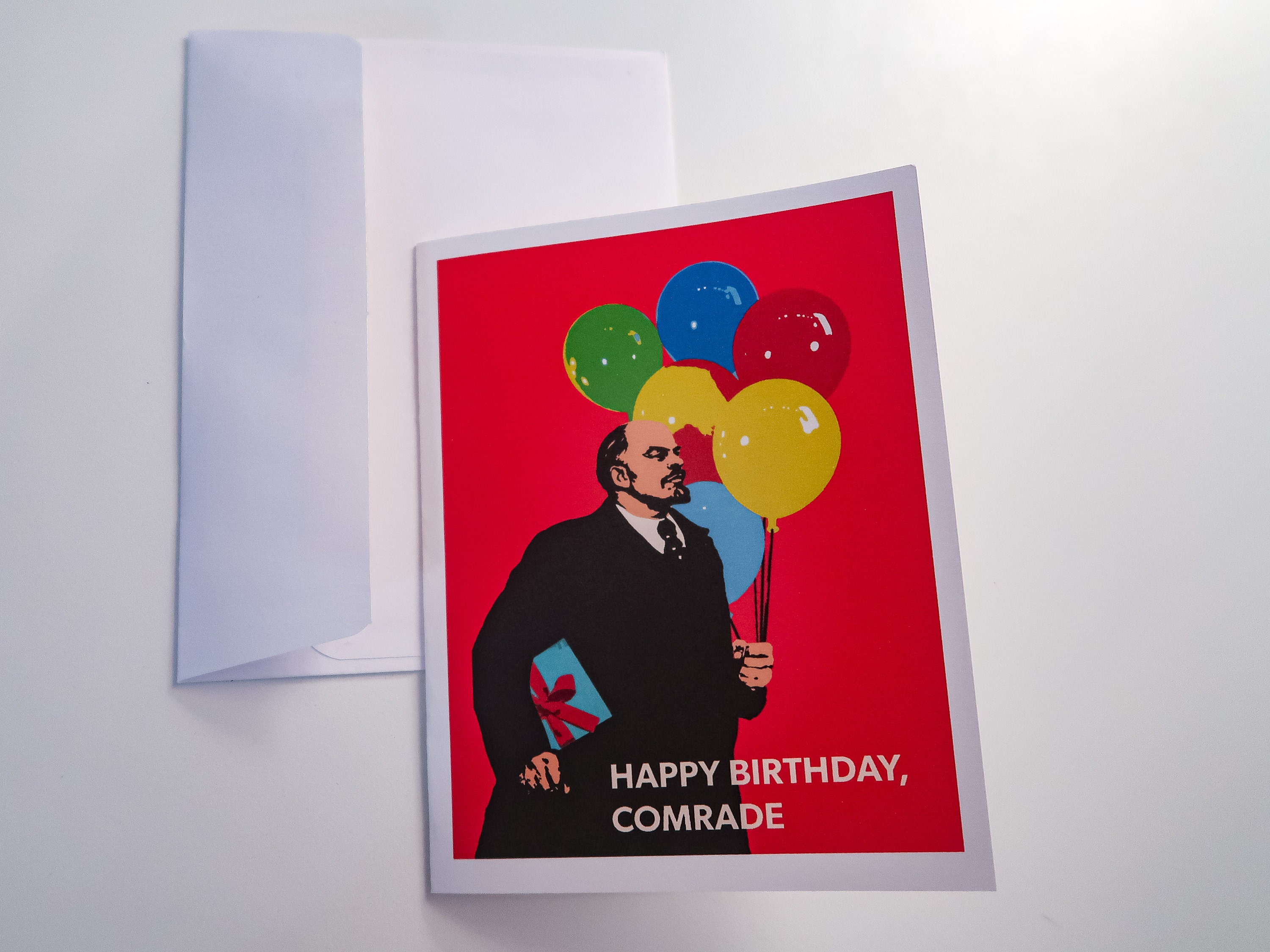Lenin birthday card Happy Birthday Comrade | Etsy