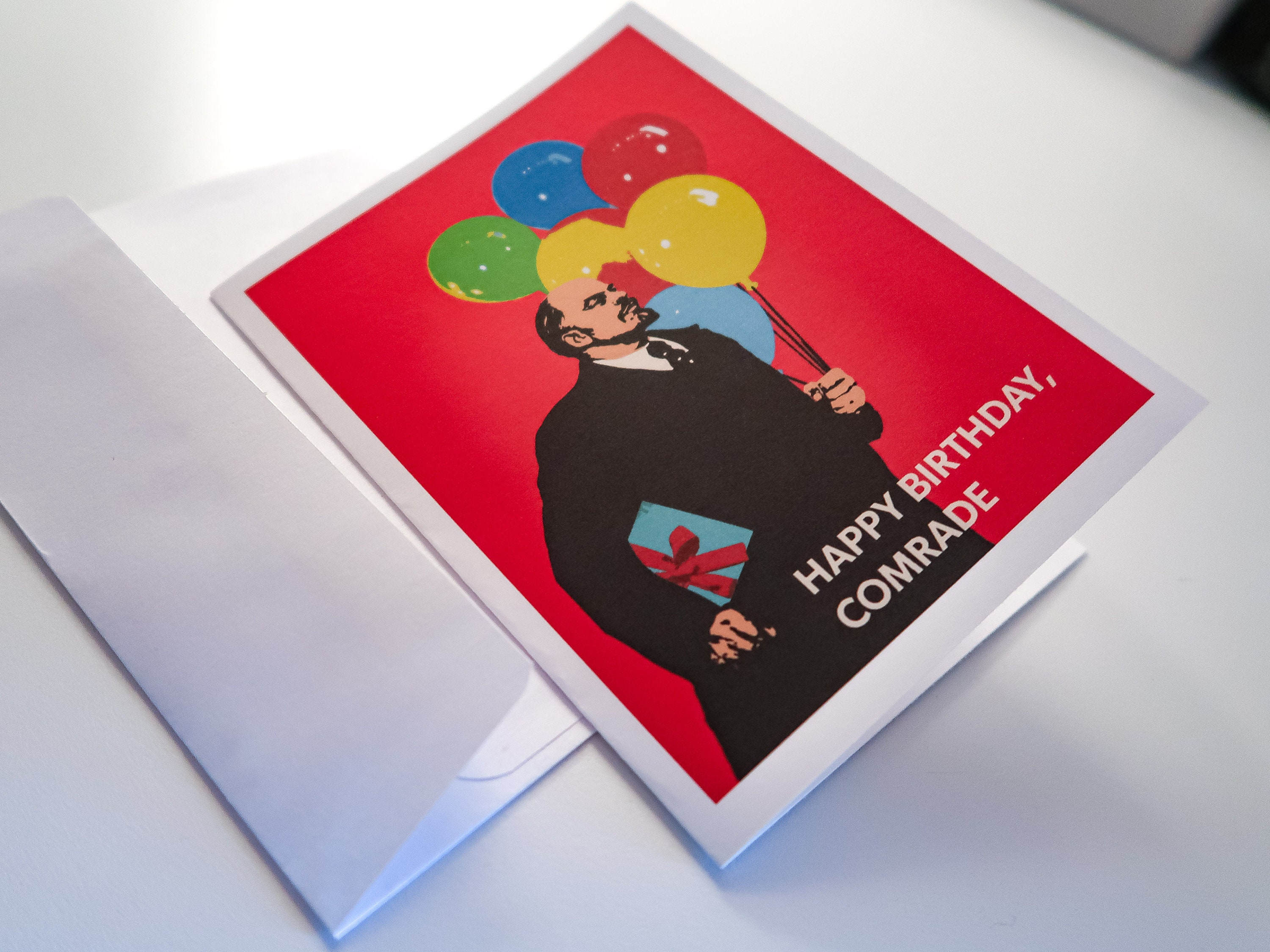 3-Pack of Communist Birthday Cards: Karl Marx & Vladimir Lenin | Etsy